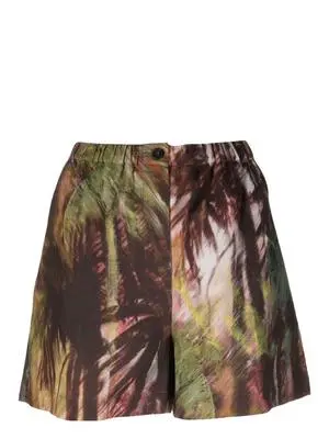 Alanui Tropical Print Elasticated Waist Shorts - Multicolor