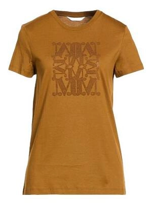 Max Mara Max Mara Embellished Short Sleeve T-Shirt Brown