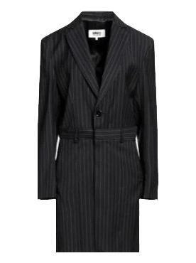 MAISON MARGIELA Single-breasted Pinstripe Blazer - Black