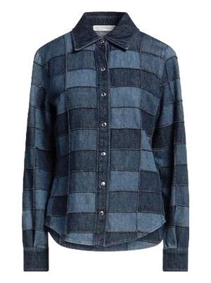 Chloé Denim Patchwork Shirt - Blue