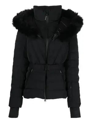 Mackage Elita Padded Ski Jacket With Fur-trimmed Hood - Black