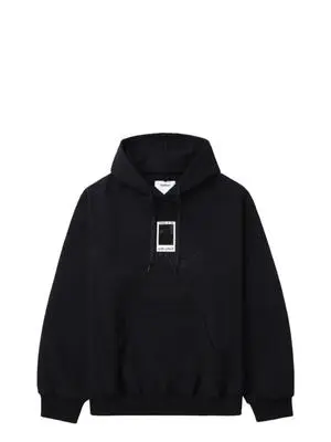 DOUBLET Long-sleeved Hooded Sweatshirt - Black
