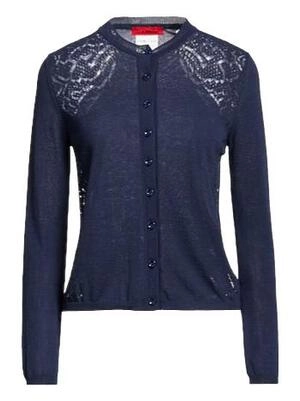 MAXCO. Max&co. Lightweight Knit Cardigan - Blue
