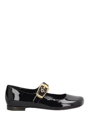 Chloé Patent Leather Mary Jane Flats - Black