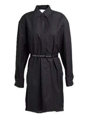 Max Mara Poplin Shirt Dress With Belt - Black