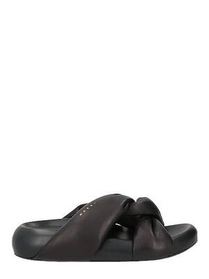 Marni Marni Leather Knot Sandals Black