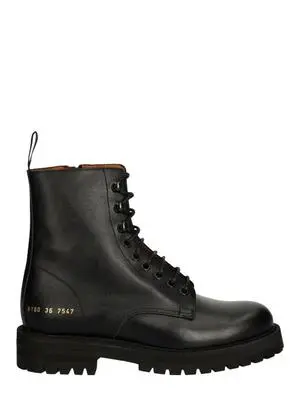COMMON PROJECTS Leather Lace-up Boots - Black