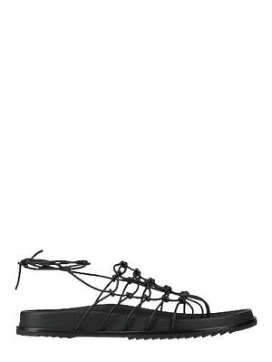 RICK OWENS Rick Owens Leather Sandals With Tie Fastening