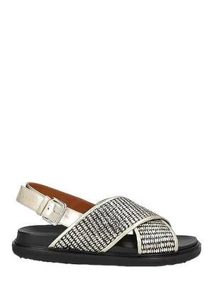 Marni Two-tone Backless Sandals - Multicolor