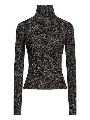 Max Mara Knit Turtleneck Long-sleeve Top - Black