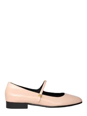 Celine City Ballerina In Glossy Calfskin - Blush