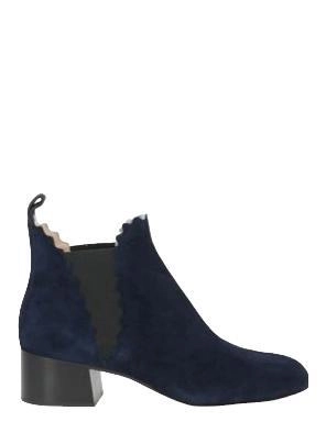Chloé Suede Chelsea Ankle Boots - Black