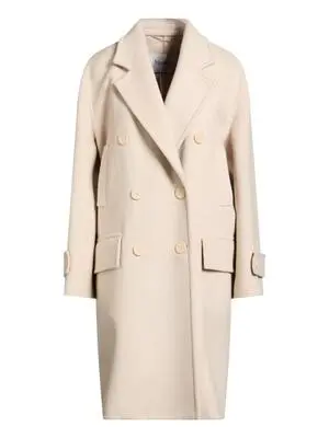 Max Mara Double-breasted Felt Coat - Nude