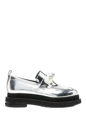 Simone Rocha Simone Rocha Heart Toe Platform Loafers Black