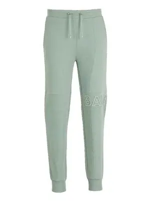 Balmain Embossed Logo Jogging Bottoms - Gray