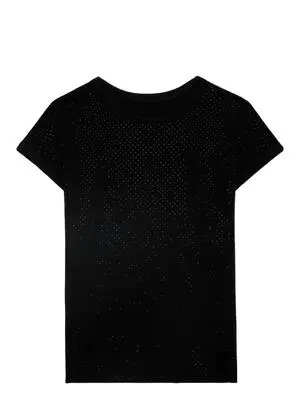Zadig&Voltaire Cecilia Rhinestone Embellished T-shirt - Noir