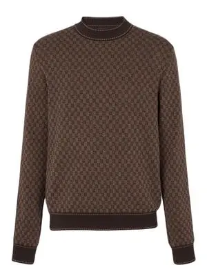 Balmain Mini Monogram Knit Jumper - Brown