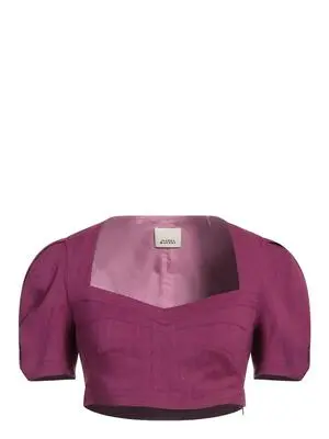 Isabel Marant Étoile Isabel Marant Cropped Top With Square Neckline Red