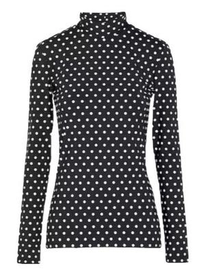 MAXCO. MAXCo. Polka Dot Turtleneck Top