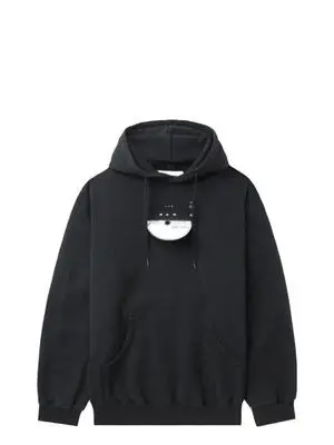 DOUBLET Cd-r Embroidered Hoodie - Black