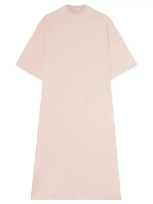 Palm Angels Classic Logo Cotton Dress - Nude