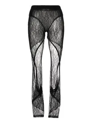 DION LEE Lace Leggings - Black