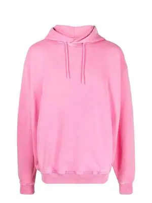 Martine Rose Logo-print Cotton Hoodie - Pink