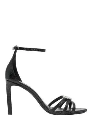 Zadig&Voltaire Amee Wing Court 90mm Leather Sandals - Black