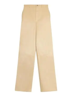 Nanushka High-waist Straight Trousers - Nude