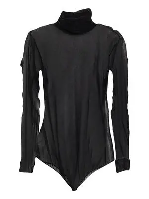 MAISON MARGIELA Maison Margiela High-Neck Chiffon Jumpsuit Black