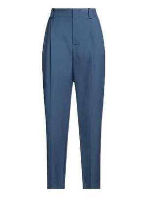 Marni High Waist Plaid Flare Pants - Blue
