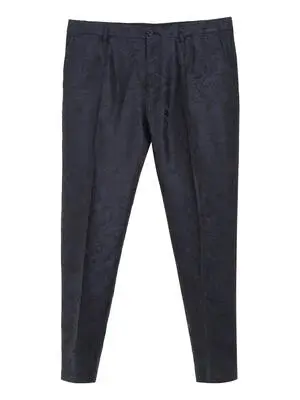 Dolce & Gabbana Floral Jacquard Tailored Trousers - Black