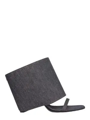 COURREGES Oblique Sandals - Black