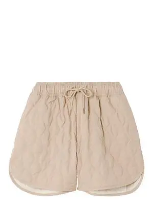 Varley Quilted Drawstring Shorts - Light Brown