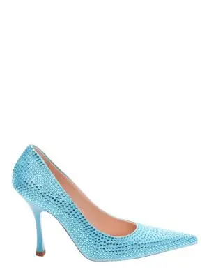Liu Jo Embellished Pointed Toe High Heel Pumps - Blue
