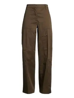 Tory Burch Straight-leg Twill Trousers - Green