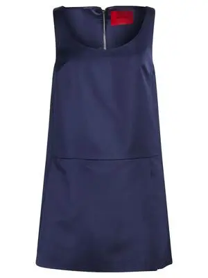 MAXCO. Max&co. Sleeveless Satin Mini Dress - Blue