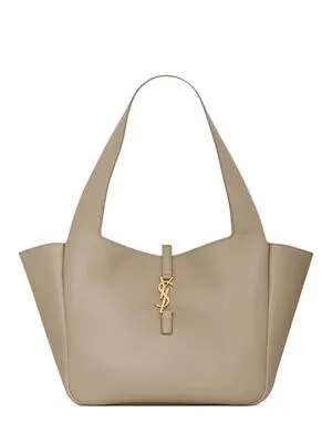Saint Laurent Saint Laurent Le 5 À 7 Small Bea Grain Leather Handbag Light Cumin
