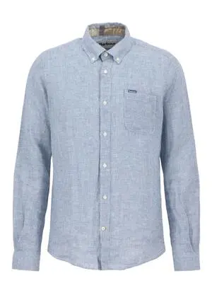 Barbour Linton Tailored Long-sleeved Shirt - Navy