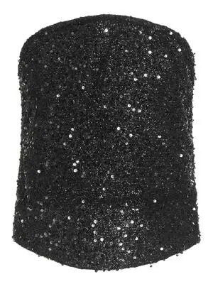 Isabel Marant Étoile Sleeveless Sequined Off-shoulder Top - Black