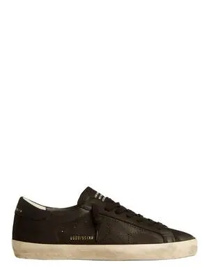 GOLDEN GOOSE Super-star Sneakers In Nubuck - Black