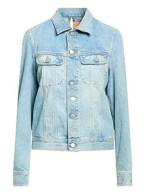 MAISON MARGIELA Long Sleeve Denim Trucker Jacket - Blue