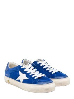 GOLDEN GOOSE Super-star Lace-up Suede Sneakers - Blue