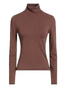 Rag & Bone Solid Color Turtleneck Long-sleeve T-shirt - Red