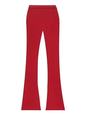 COURREGES Reissue Ribbed Flared Trousers - Red