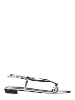RAG & BONE Rag & Bone Metallic Leather Slingback Thong Sandals