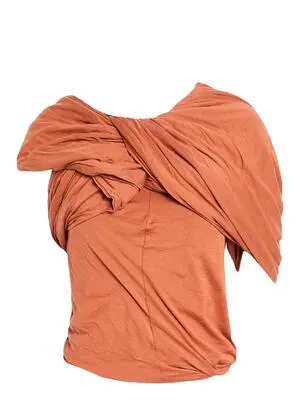 Rick Owens Versatile Crew Neck Top For Fashion Matching Red