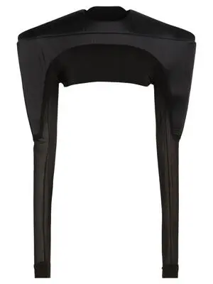Rick Owens Satin Long-sleeve Top - Black