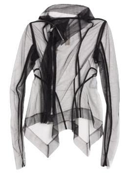 Rick Owens Tulle Jacket - Gray