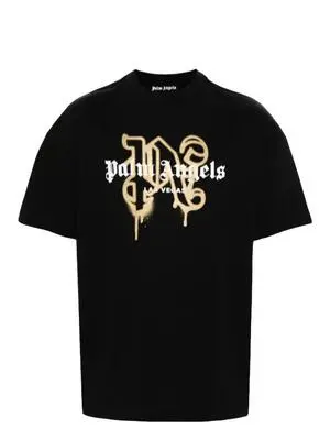Palm Angels Las Vegas Monogram-print T-shirt - Black